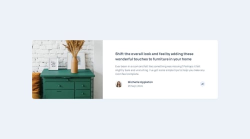 Frontend Mentor Article Preview Component Coding Challenge Solution
