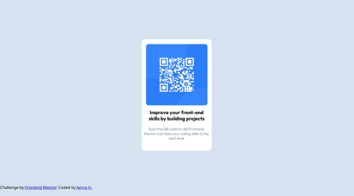 Frontend Mentor | QR Code Solution - HTML - CSS coding challenge solution