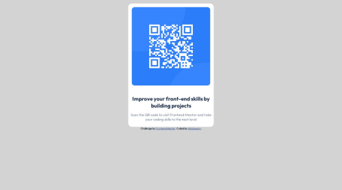 Frontend Mentor | QR-CODE using HTML and CSS coding challenge solution