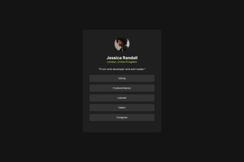 Frontend Mentor | Respondive landing profile CSS Grid, FlexBox. coding challenge solution