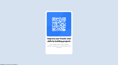 Frontend Mentor - QR code component coding challenge solution