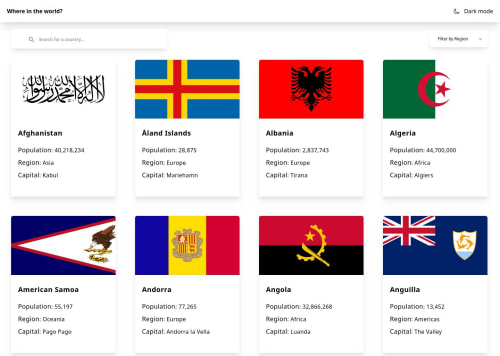 Frontend Mentor Rest Countries With Html Css And Javascript Coding 7019