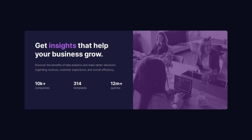Frontend Mentor | Building Stats card using html and css coding challenge solution