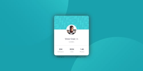 Frontend Mentor | Profil Card using HTML CSS coding challenge solution