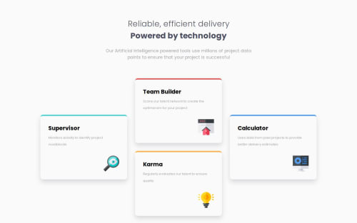 Frontend Mentor | Four-card-feature-section coding challenge solution