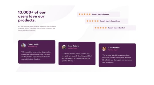 Frontend Mentor | Social Proof Section using CSS Flexbox coding challenge solution