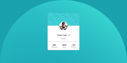 Frontend Mentor | PROFILE CARD COMPONENT using html css coding challenge solution
