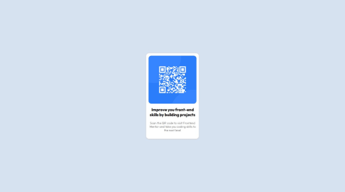 Frontend Mentor | QR Code Solution Using CSS Flexbox to Center coding challenge solution