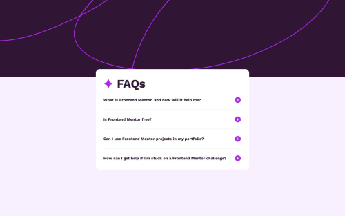 FAQ accordion card using react coding challenge solution | Frontend Mentor