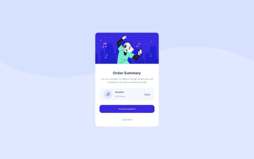 Frontend Mentor | Order Summary Card using css coding challenge solution