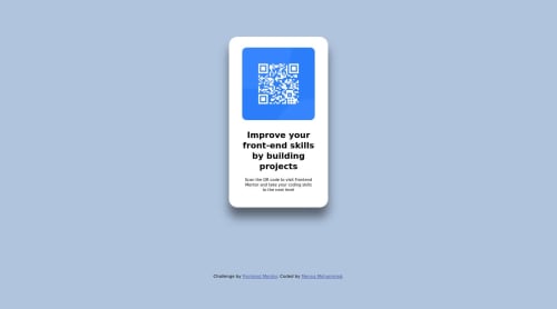 Frontend Mentor | QR-Code using HTML and CSS coding challenge solution