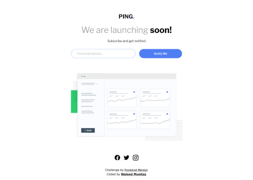 Frontend Mentor Ping Coming Soon Page With Svelte Tailwind Css