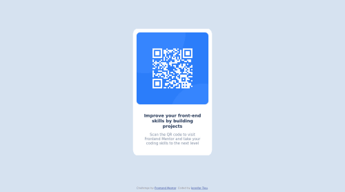 QR component using Flexbox coding challenge solution
