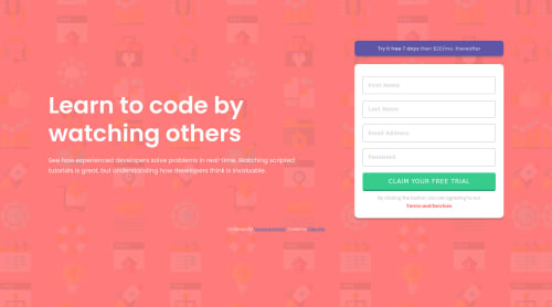 Frontend Mentor | Form validation with React coding challenge solution