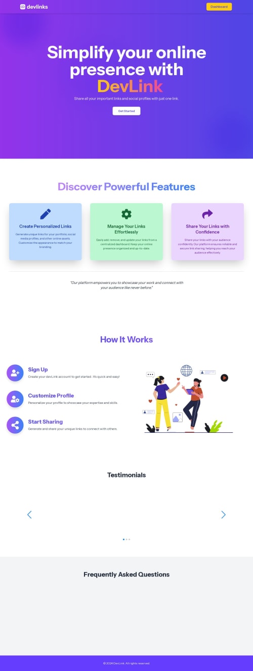 Link Sharing application using Nextjs, React, Tailwind CSS, Prisma coding challenge solution ...