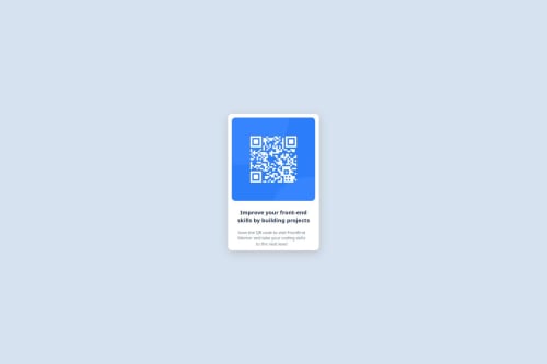 Frontend Mentor | Challenge #1 - QR Code built with HTML & CSS coding challenge solution