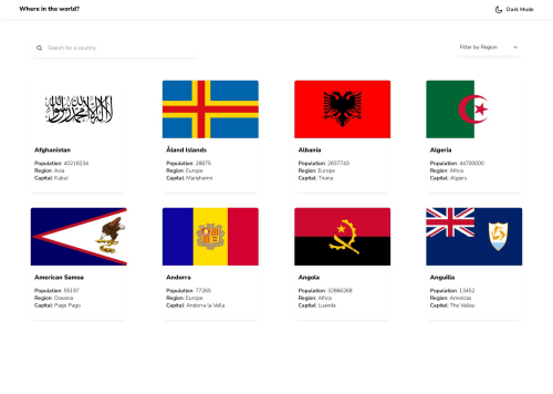 REST Countries API using React, TypeScript, Redux Toolkit, React Route coding challenge solution