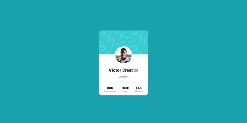 Frontend Mentor | Profile card using HTML and CSS coding challenge solution