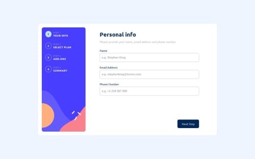 Frontend Mentor | Multi-step form with Vanilla JS and sass coding ...