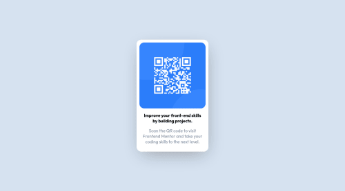 QR Code Component using HTML and SASS coding challenge solution