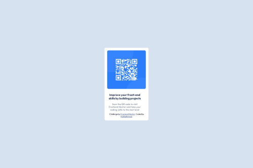 Frontend Mentor | QR code project using HTML and CSS coding challenge solution