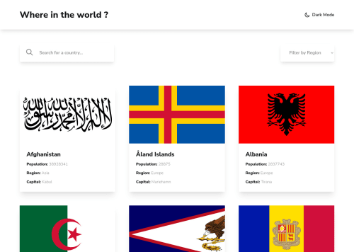 Frontend Mentor | Rest Countries w/ NextJS & Tailwind CSS coding challenge solution