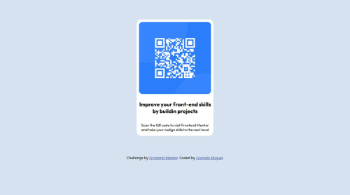 Frontend Mentor | QR code utilizando flexbox coding challenge solution