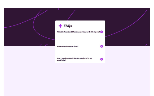 Frontend Mentor | Faq-accordion using css flexbox coding challenge solution