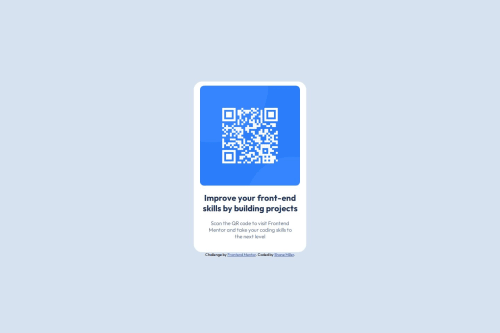 Frontend Mentor | QR Code Page using HTML and CSS including Flexbox coding challenge solution