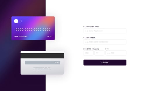 Frontend Mentor Card Details Form Coding Challenge Solution