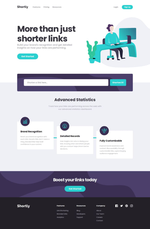URL Shortening App Using React, TailwindCSS, & Tinyurl API coding ...