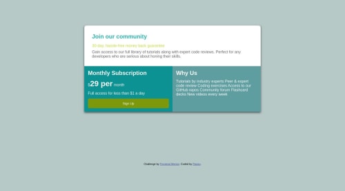 Frontend Mentor | Responsive page using grid. coding challenge solution