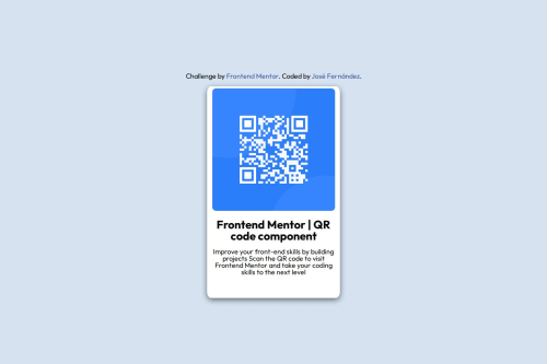 Frontend Mentor | Qr code with flex coding challenge solution