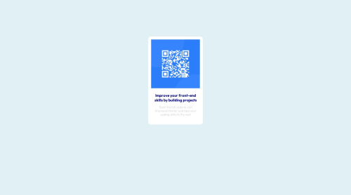 Frontend Mentor | QR Code with HTML & Vanilla CSS coding challenge solution