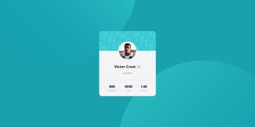 Simple profile card component using Tailwind and custom css coding ...