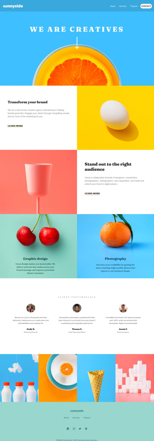 Frontend Mentor Html Css Boostrap Coding Challenge Solution