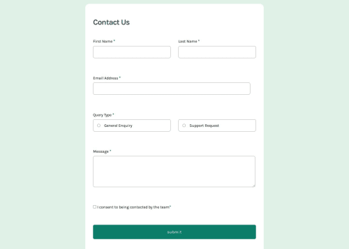 Frontend Mentor | Interactive form validation with responsiveness coding challenge solution