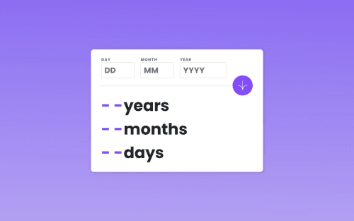 Responsive Age Calculator using Bootstrap 5 and JavaScript coding challenge solution | Frontend ...