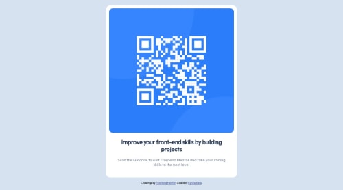 Frontend Mentor | qr code component usinfg HTML and CSS coding challenge solution