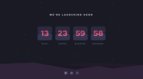 Frontend Mentor | Launch countdown timer with React coding challenge solution