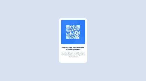 Responsive Card With QR Code coding challenge solution
