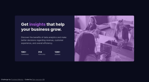 Frontend Mentor | Stats preview card component main using HTML + CSS (FLEXBOX, GRID). coding ...