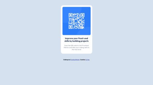 Frontend Mentor | QR-code-component using HTML/CSS coding challenge solution