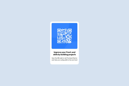 Frontend Mentor | QR code using html and css coding challenge solution