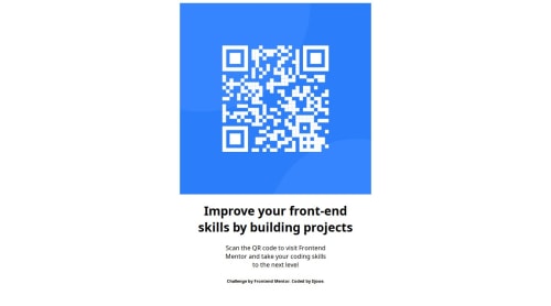 Frontend Mentor | Frontend Mentor | QR code component coding challenge solution