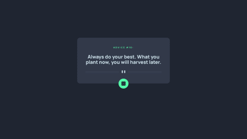 Frontend Mentor | Responsive advice generator coding challenge solution