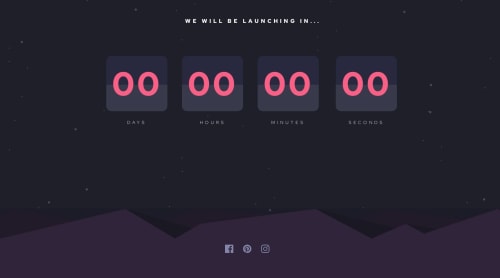 Frontend Mentor | Launch Countdown using storage and JS ASYNC coding challenge solution