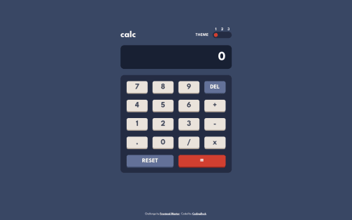 Frontend Mentor | Responsive calculator app using React JS coding challenge solution