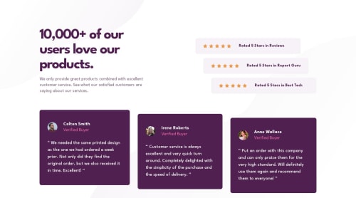 Frontend Mentor | Responsive Social Proof Section using Next JS, React & Tailwind CSS coding ...