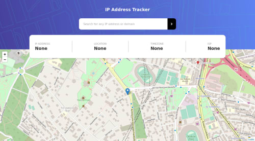 Frontend Mentor | IP tracker with reactjs and tailwind css coding challenge solution